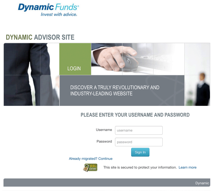 Dynamic Advisor Site Modernization FAQ – Dynamic Funds